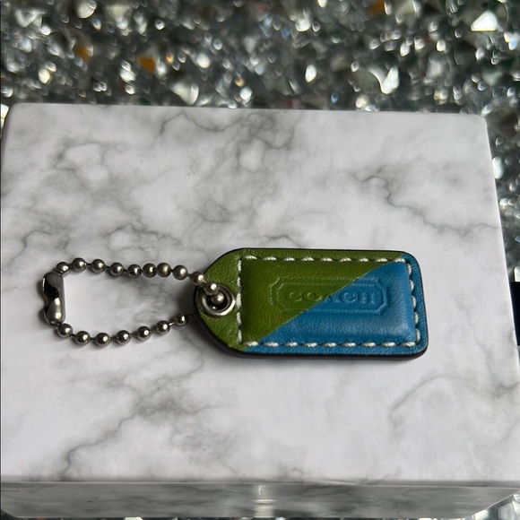 Coach | Accessories | Coach Green And Blue Keychain | Poshmark